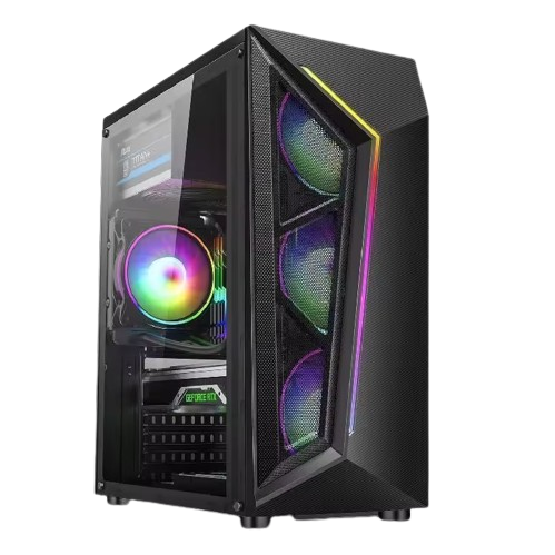 VIPER T305-L1 GAMING CASING WITH 3 FIXED RGB FANS - PCBUILDERS.LK